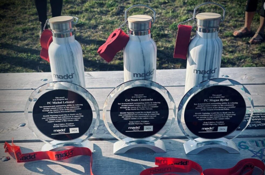 MADD Nipissing honours three area Police Officers