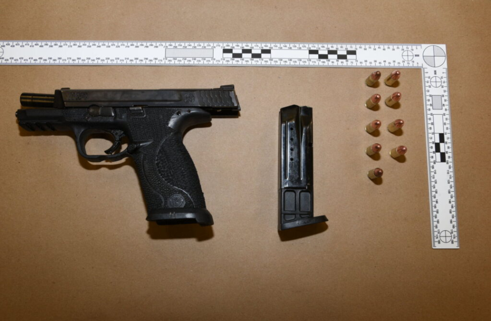 Police seize loaded handgun and suspected drugs