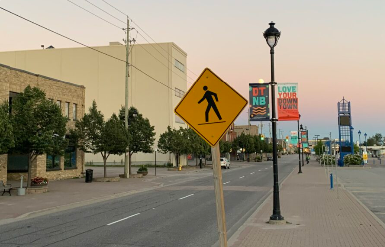 Oak Street Pedestrian Crossover Construction