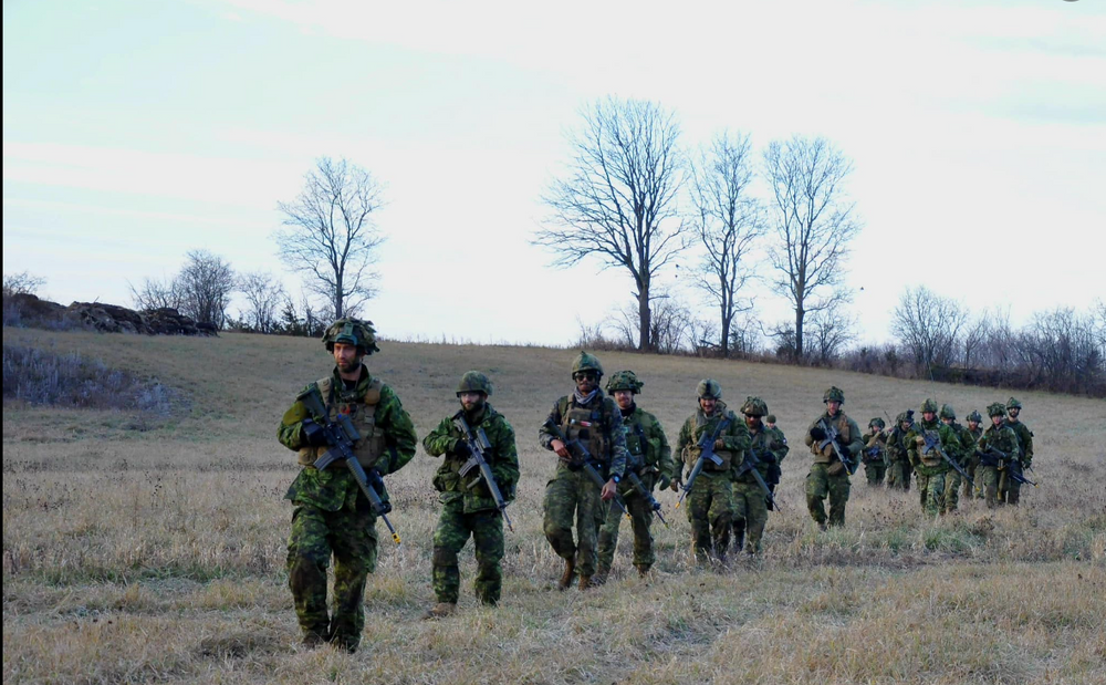 Canadian Army Training taking place in North Bay